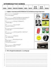 Interrogative sentences worksheets