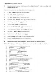 Simple present worksheets