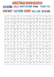 Greetings worksheets