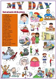 Daily routines worksheets