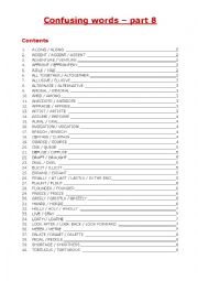 Confusable words worksheets