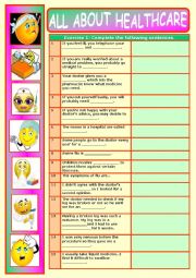 Illnesses worksheets