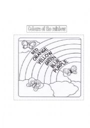 The rainbow worksheets