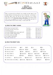 General vocabulary worksheets