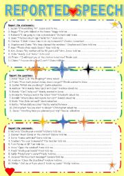Reported requests and commands. - ESL worksheet by ildibildi