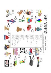 The toys worksheets