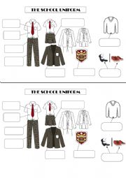 School uniforms worksheets