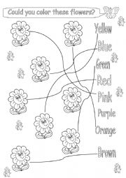 Flowers worksheets
