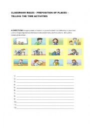 Classroom rules worksheets