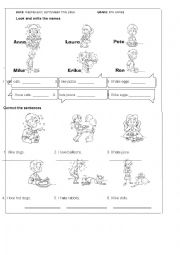 Food likes and dislikes worksheets