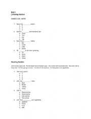English worksheets: ELD 1