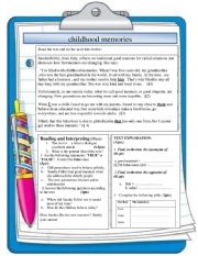 Childhood worksheets