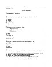 English worksheets: The Modest Proposal