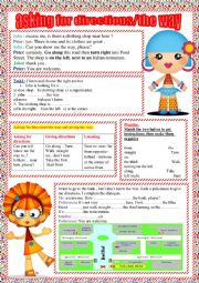 Asking the way worksheets