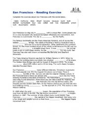 San Francisco worksheets