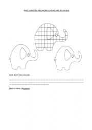 Elmer´s Friends: Present Continuous - ESL worksheet by Arianey