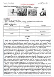 Human rights worksheets