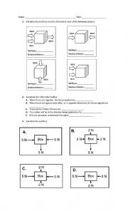 Fundamental Forces Worksheet