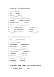 Third person singular worksheets