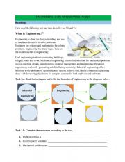 English worksheets: ENGINEERING & ITS DIFFERENT BRANCHES