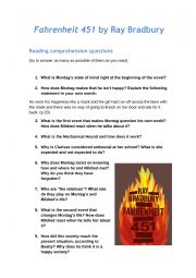 English worksheets: Ray Bradbury