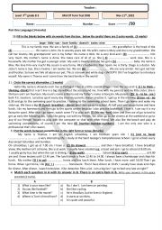 7th grade worksheets