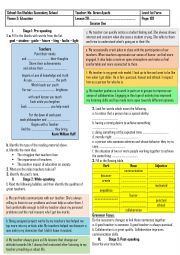 1st Form - Lesson n° 28 - About Teachers - ESL worksheet by English ...