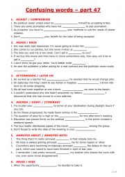 Adverbs worksheets