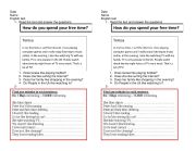 reading time free time - ESL worksheet by lowryder49