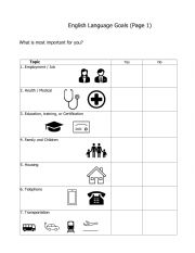 Interest Inventory for Adult Beginners - ESL worksheet by marilyn ...