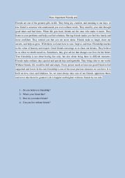 friendship - ESL worksheet by amouri