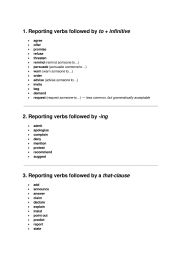 REPORTING VERBS - ESL worksheet by diana elena