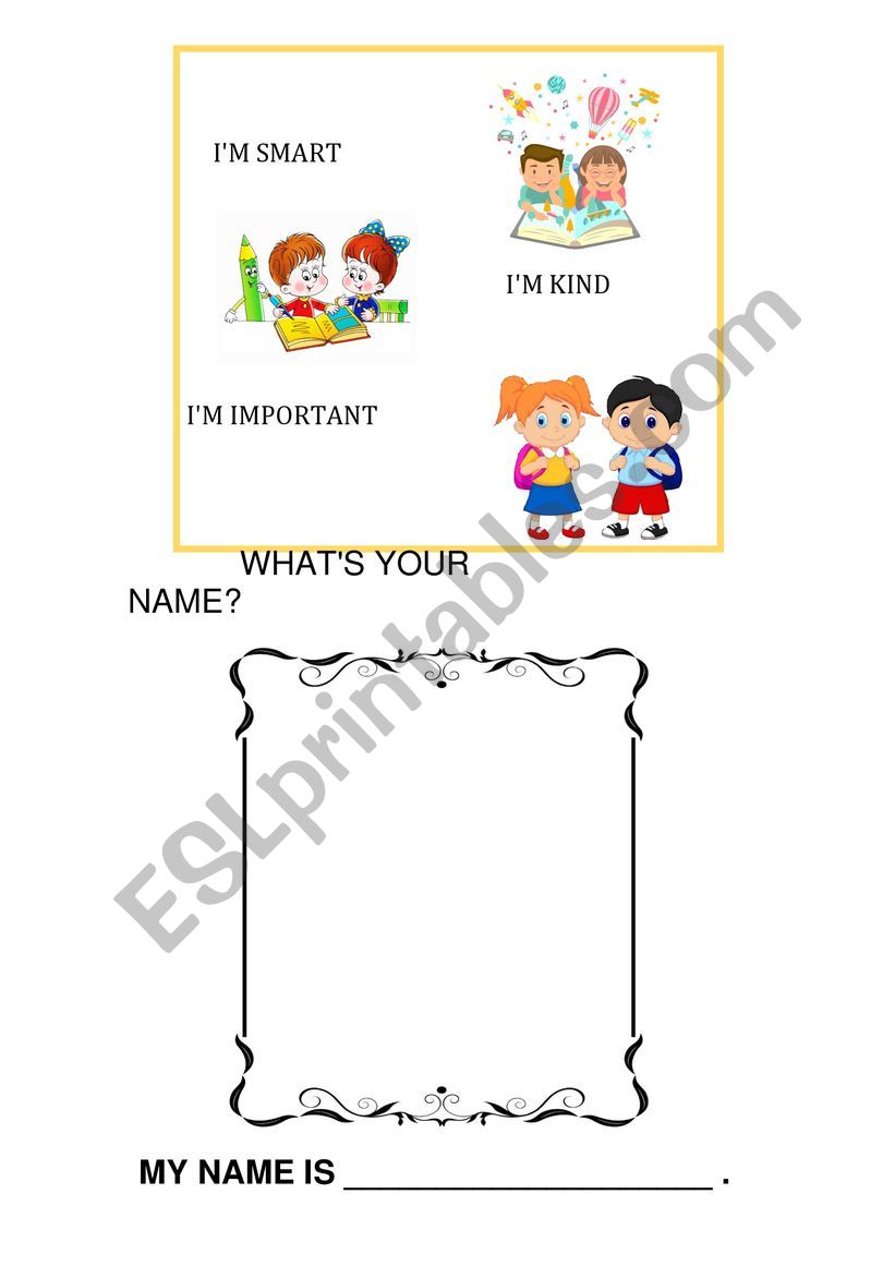 Whatï¿½s your name? - ESL worksheet by p.slankovic