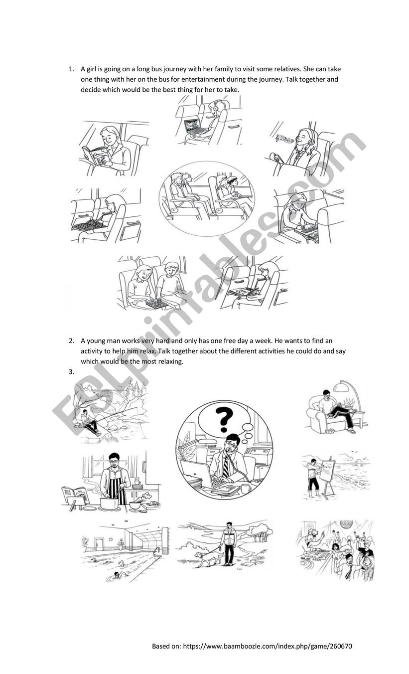 PET Exam Speaking Part 3 (Worksheet 3) - ESL worksheet by tomsmom PET Exam Speaking Part 3 (Worksheet 3) - ESL worksheet by tomsmom