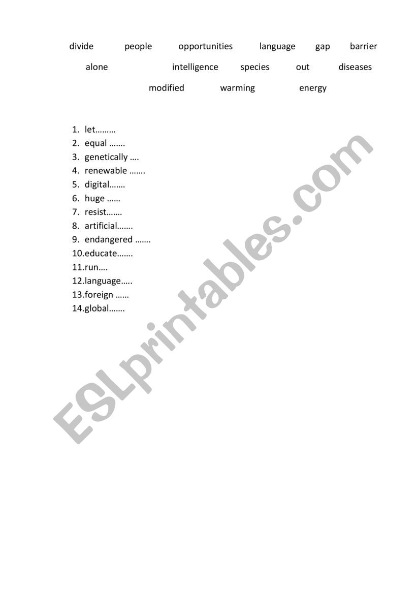 English worksheets: Zoom