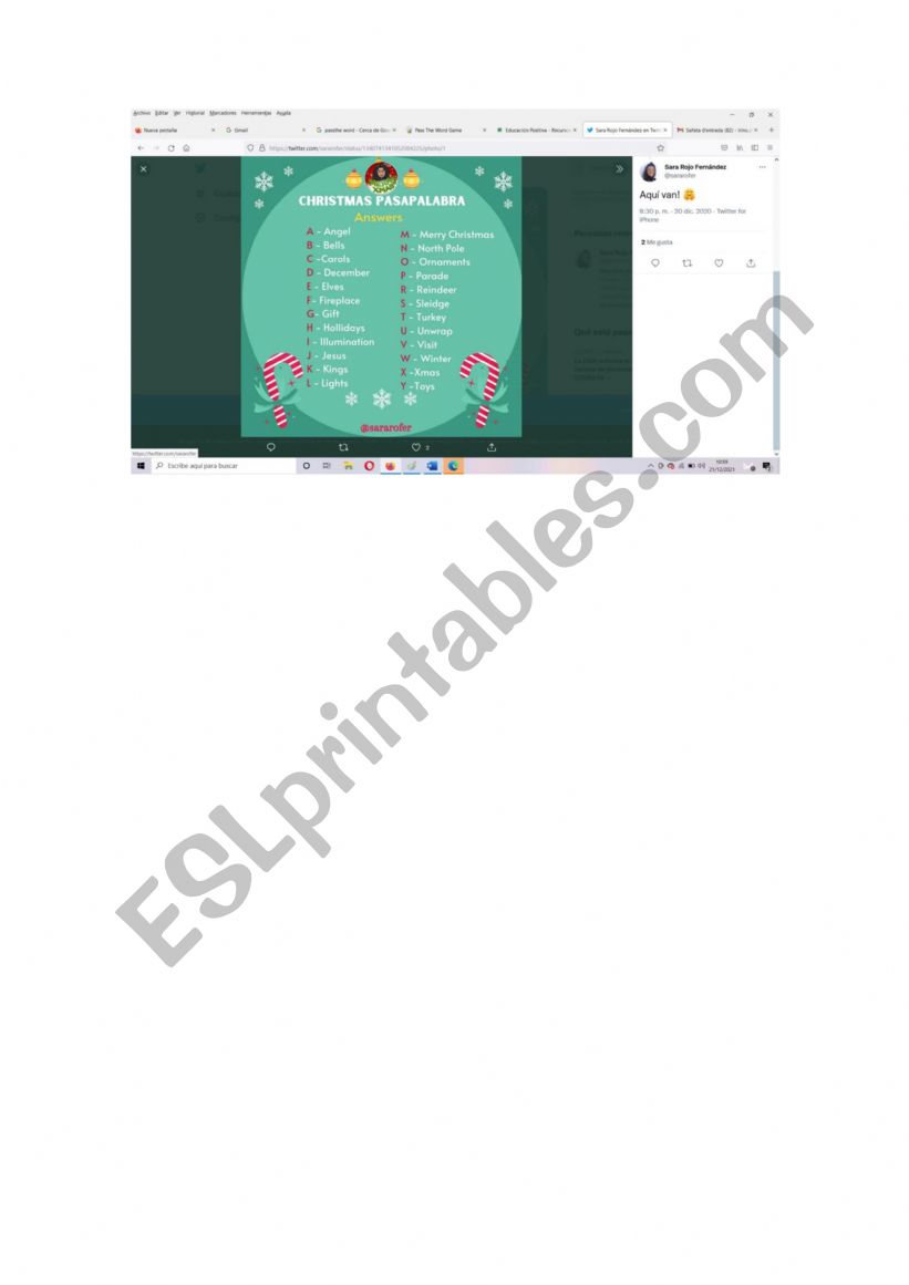 English worksheets: Pass the word