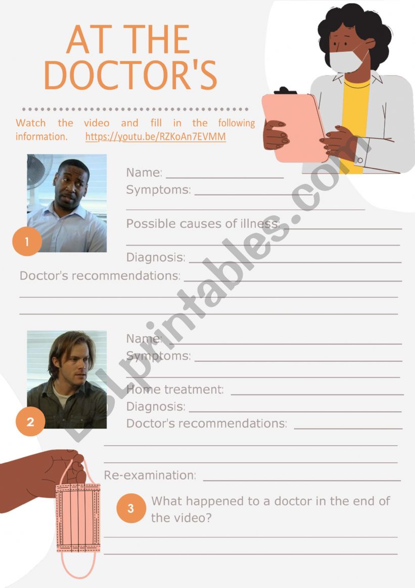 At the Doctorï¿½s - ESL worksheet by KateZZ