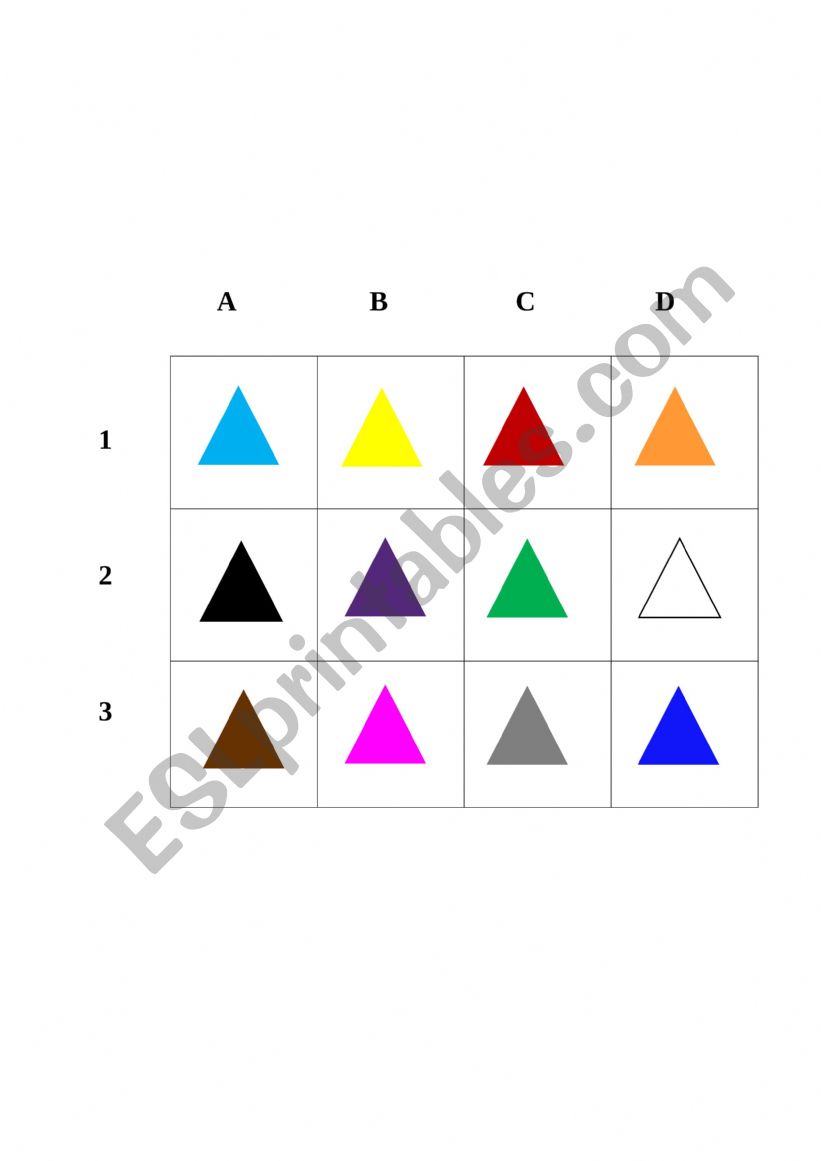 English worksheets: Color rapidity test