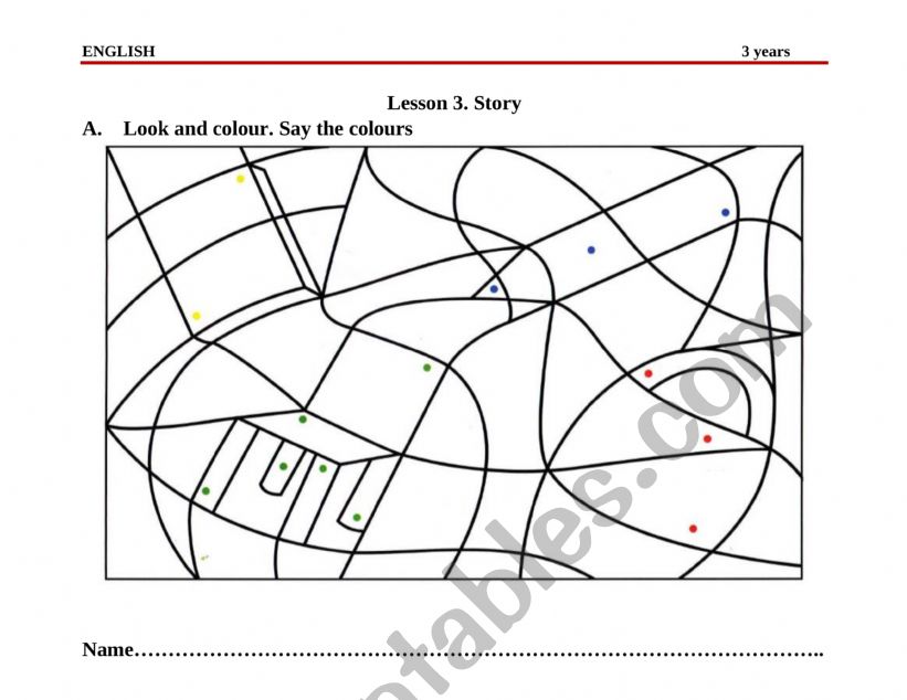 School objects and colors - ESL worksheet by fiorescjua