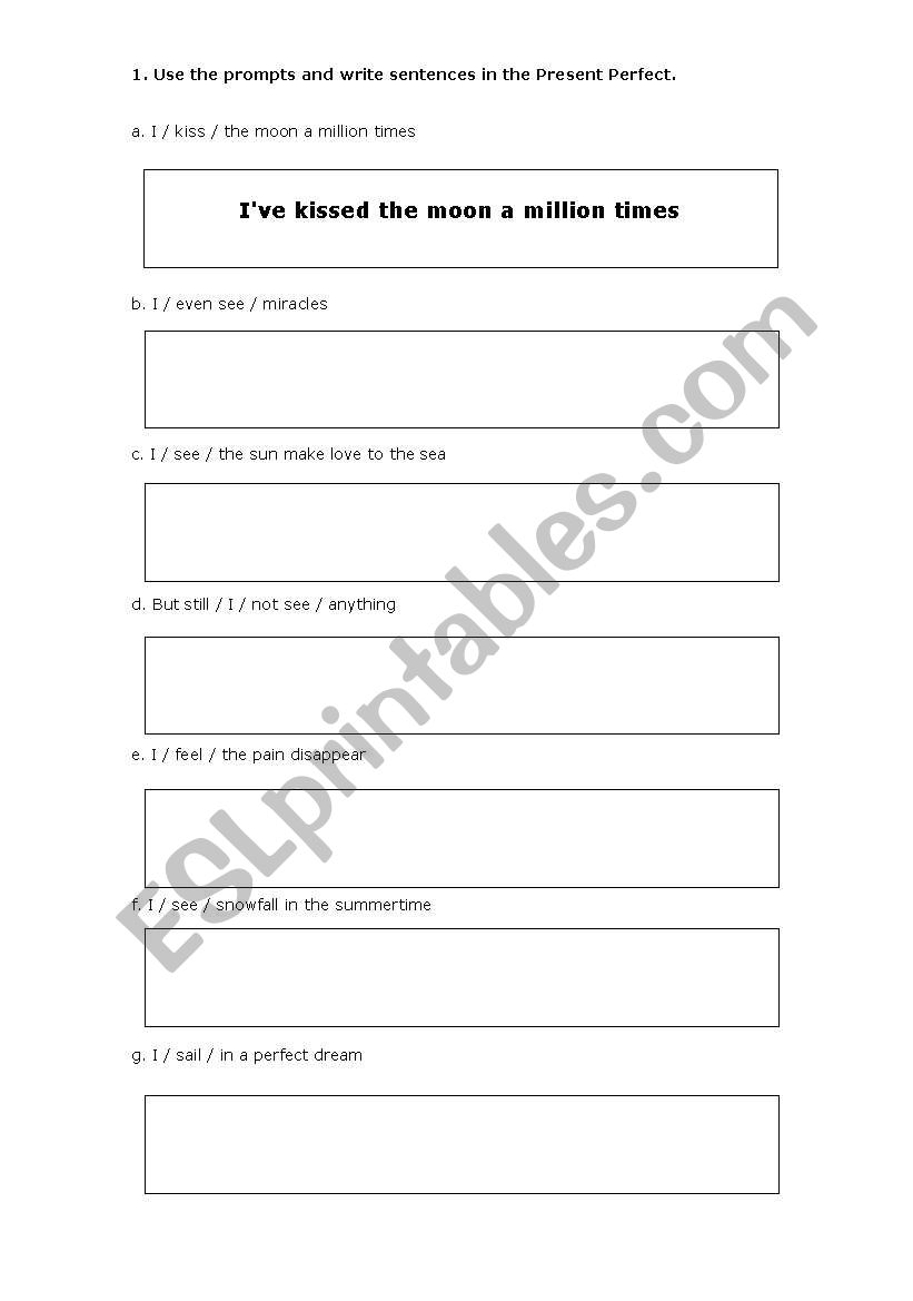 Song Activity - You´re My #1 - Enrique Iglesias - ESL worksheet by ...