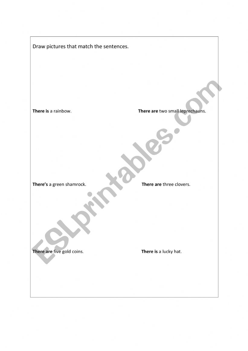 St. PatrickÃ¯Â¿Â½s Day - There is / There are - ESL worksheet by LuciaB2023