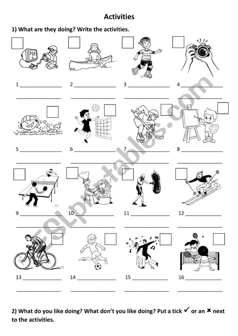 Activities What Do You Like Doing ESL Worksheet By Dotte activities-what-do-you-like-doing-esl-worksheet-by-dotte