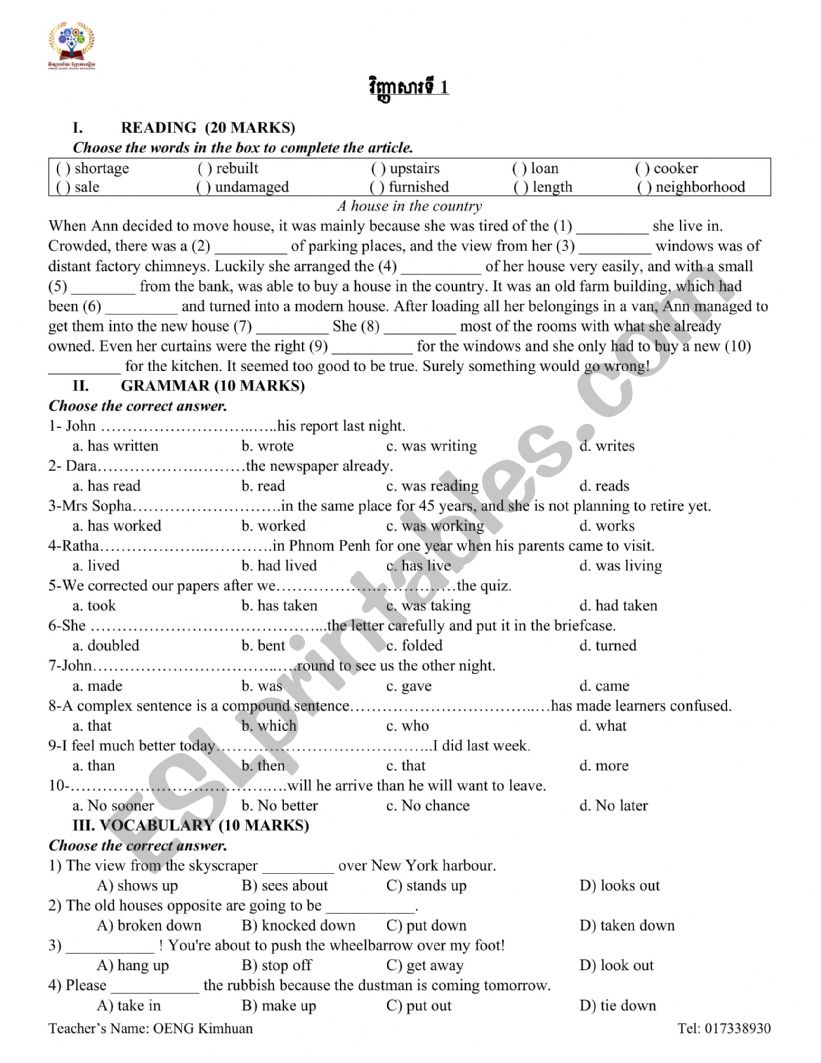 English Worksheets First Certificate Exam english-worksheets-first-certificate-exam