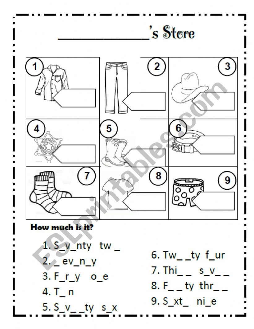 How Much Is It ESL Worksheet By Sandra880202