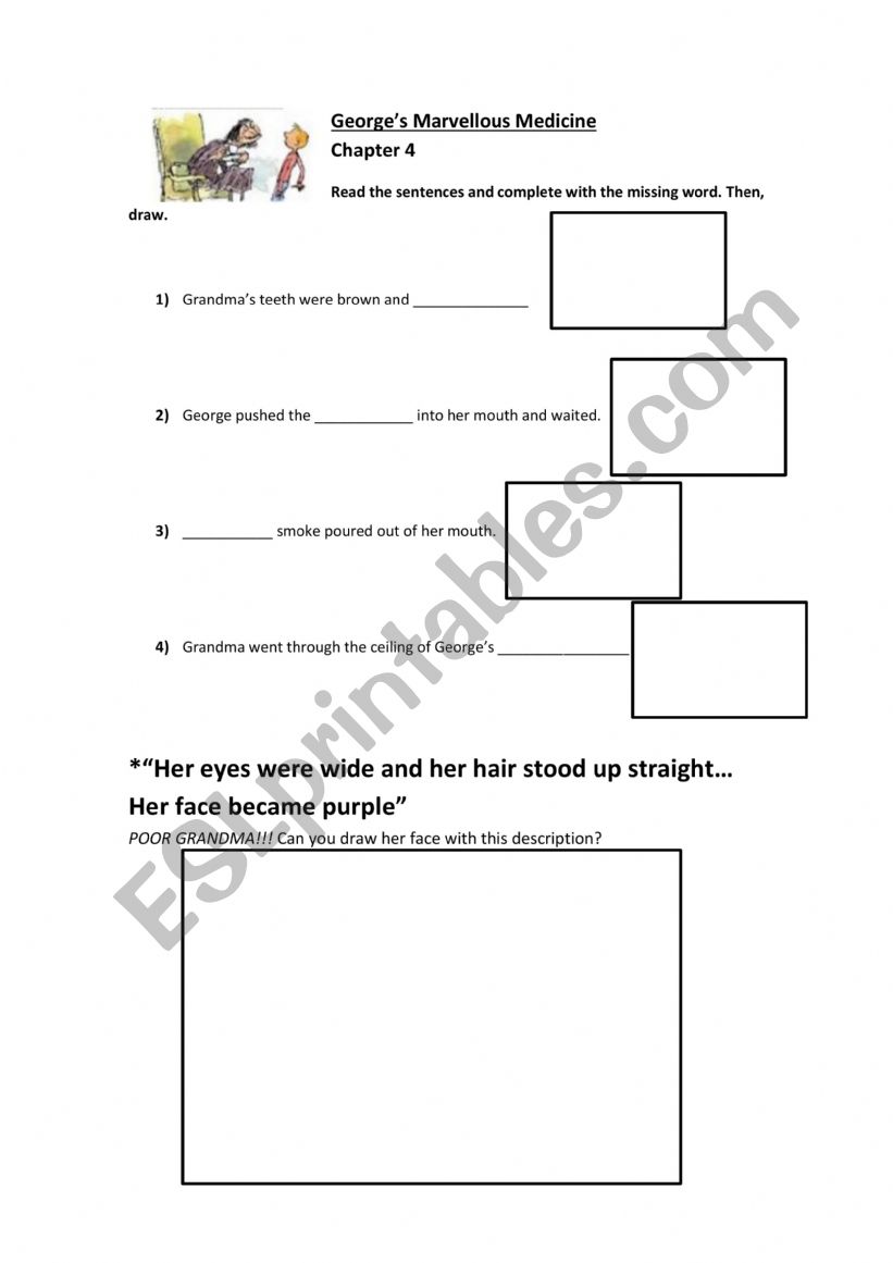 GeorgeÃ¯Â¿Â½s Marvellous Medicine - ESL worksheet by susanita405 ...