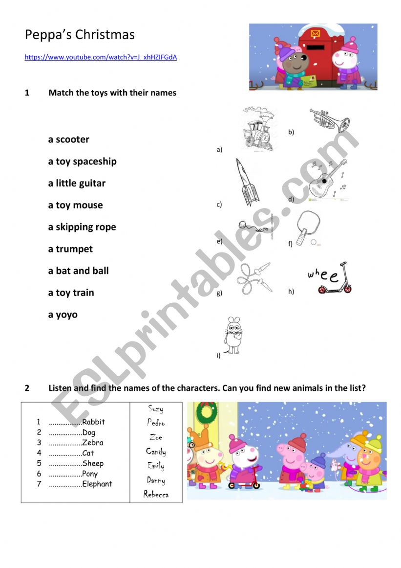 Peppa´s Christmas - ESL worksheet by papaydr