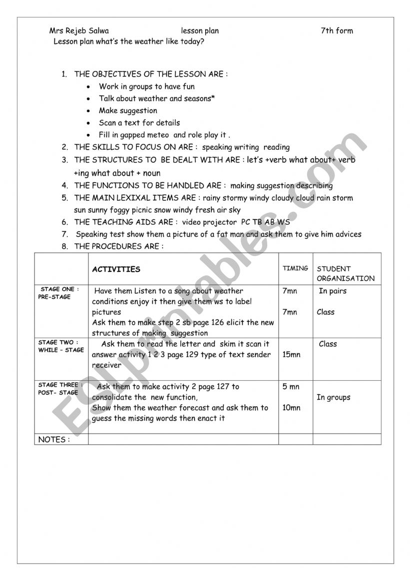 Printable Weather Worksheets