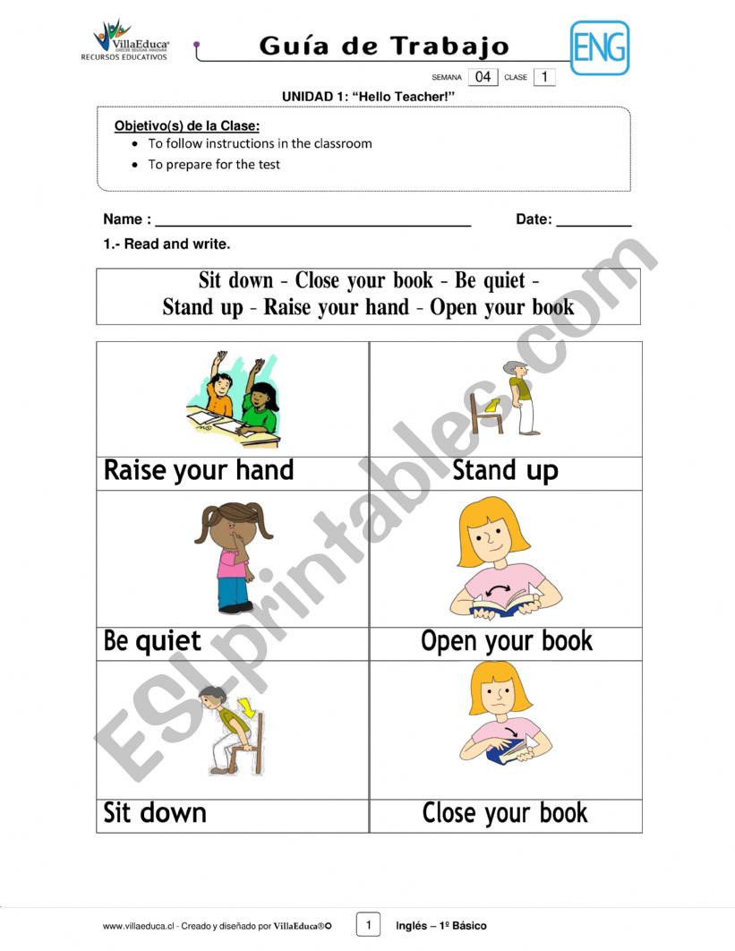 English worksheets: english