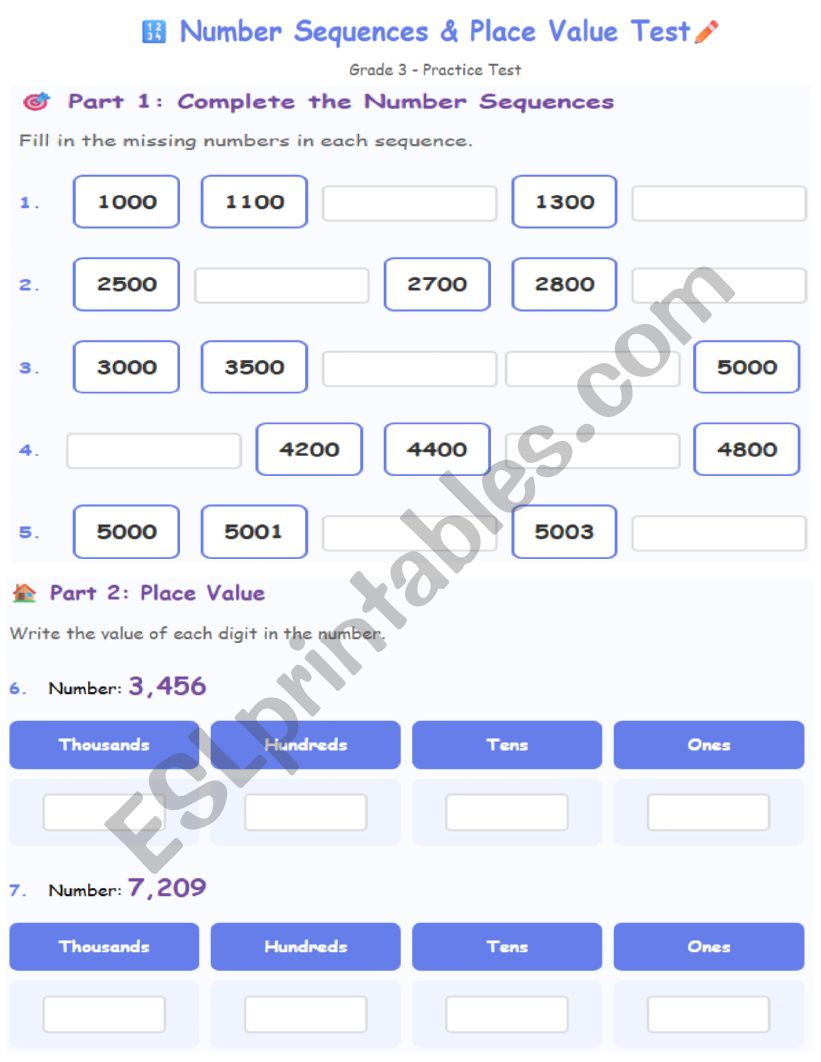 Math Diagnostic Esl Worksheet By Karenlore29 0344