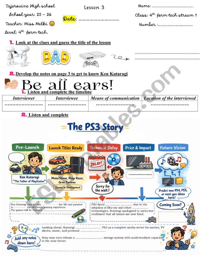4th form unit 3 lesson 3 - ESL worksheet by English-teacher 38